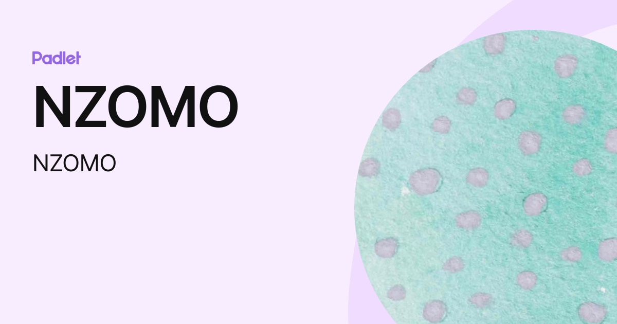NZOMO (NZOMO) profile | Padlet