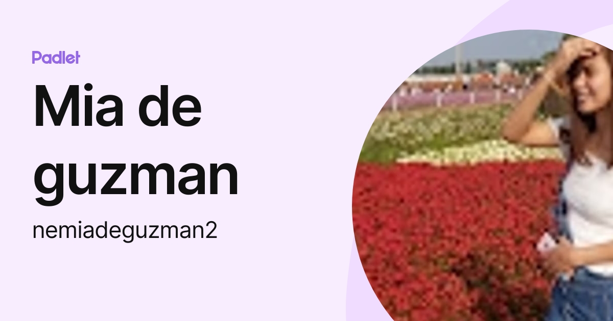 Mia de guzman (nemiadeguzman2) profile | Padlet