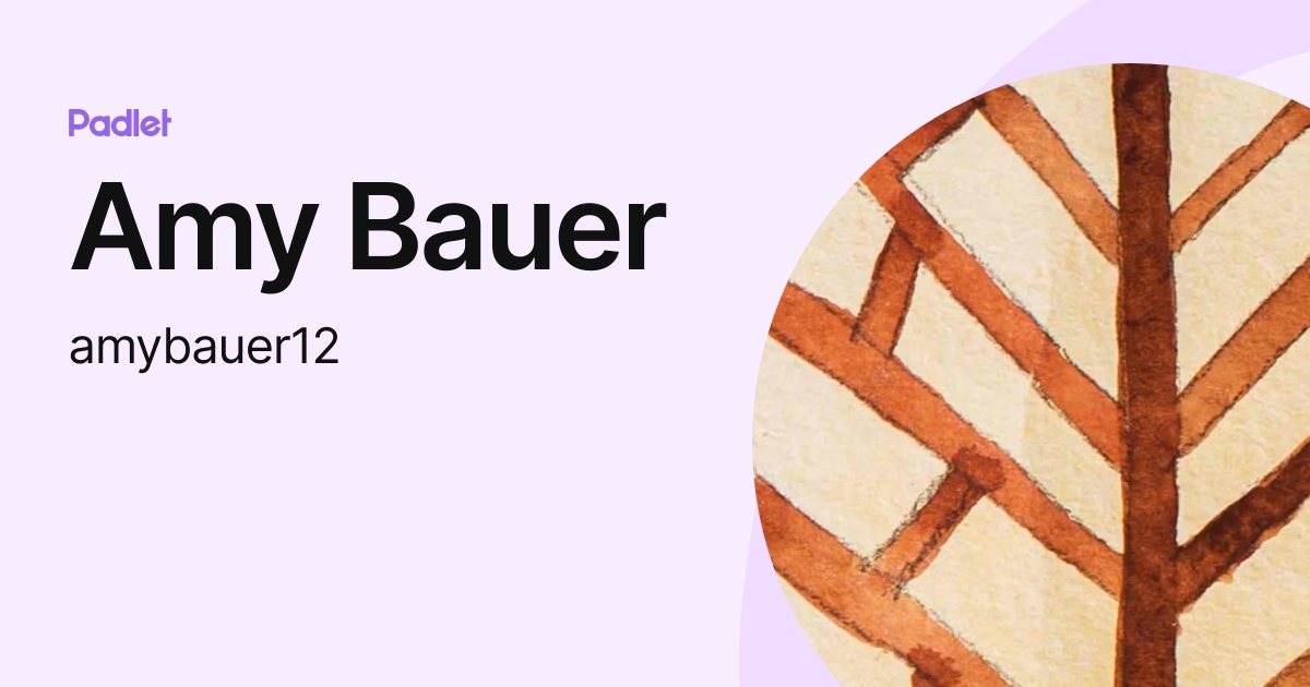 Amy Bauer (amybauer12) profile | Padlet