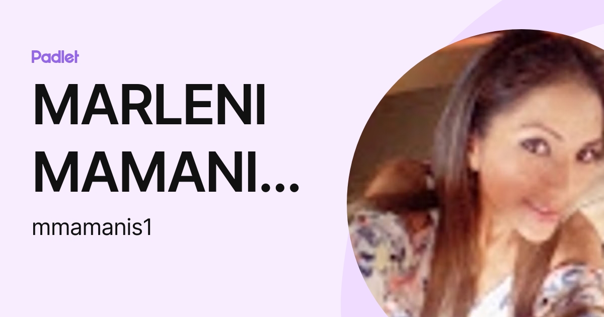 MARLENI MAMANI SANCHEZ (mmamanis1) profile | Padlet