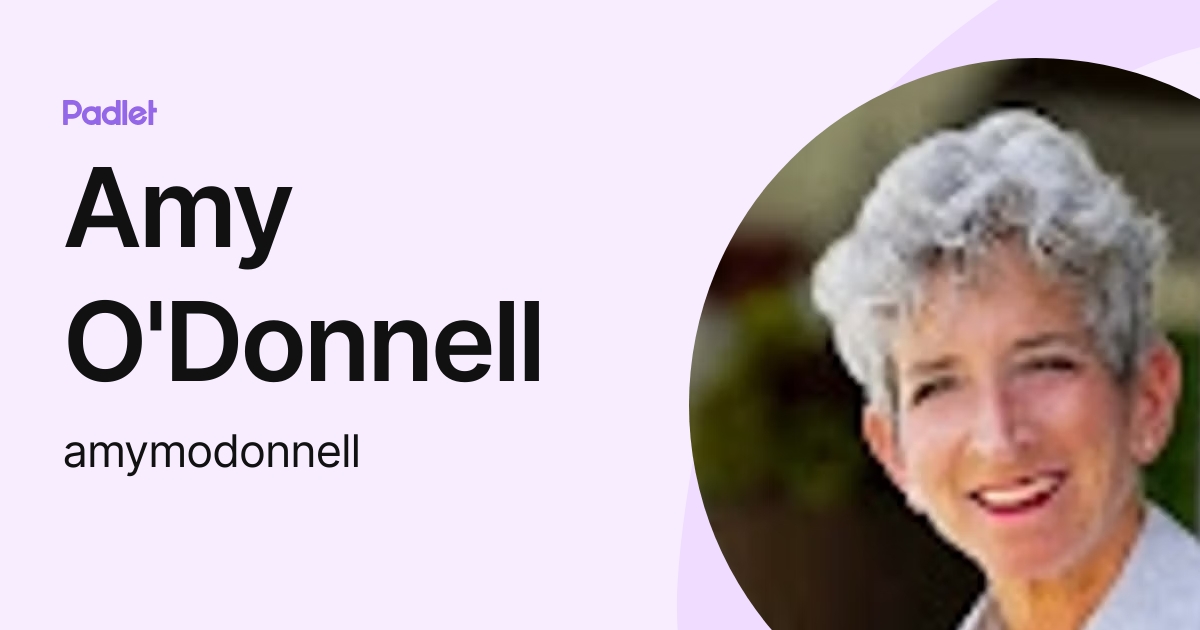 Amy O'Donnell (amymodonnell) profile | Padlet