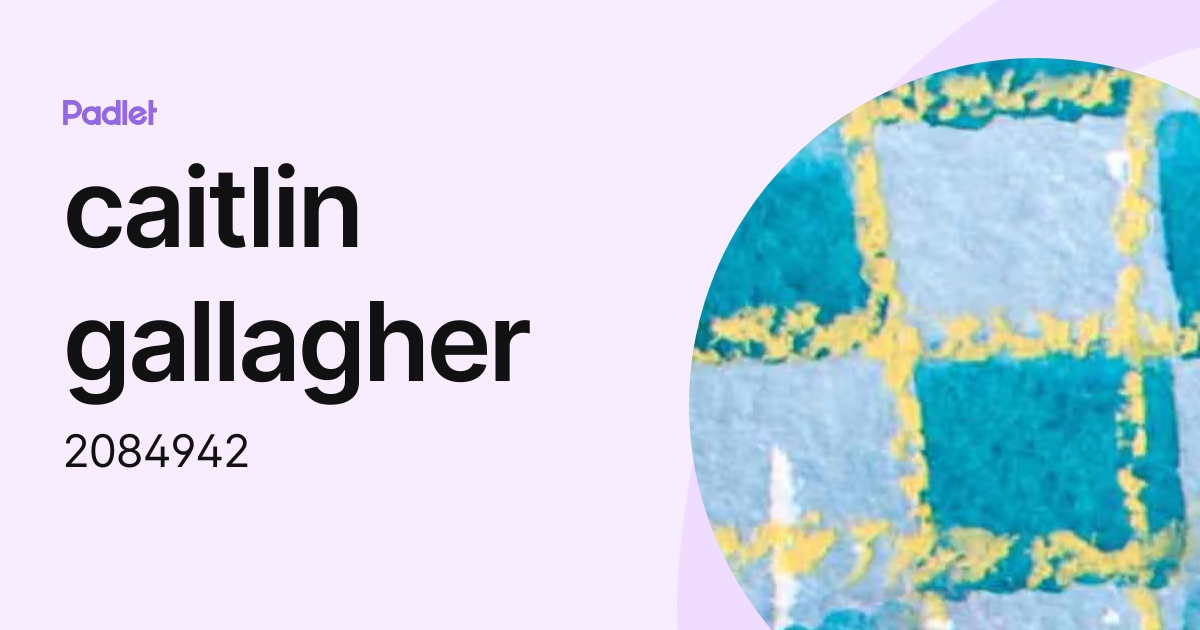 caitlin gallagher (2084942) profile | Padlet