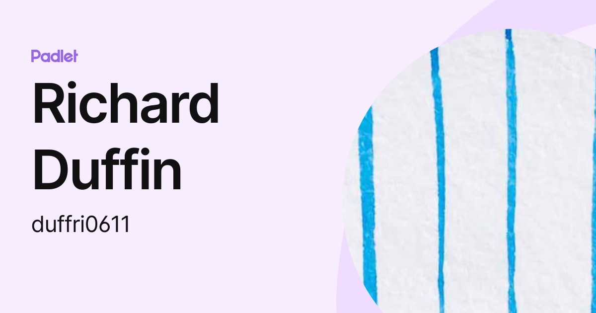 Richard Duffin (duffri0611) profile | Padlet