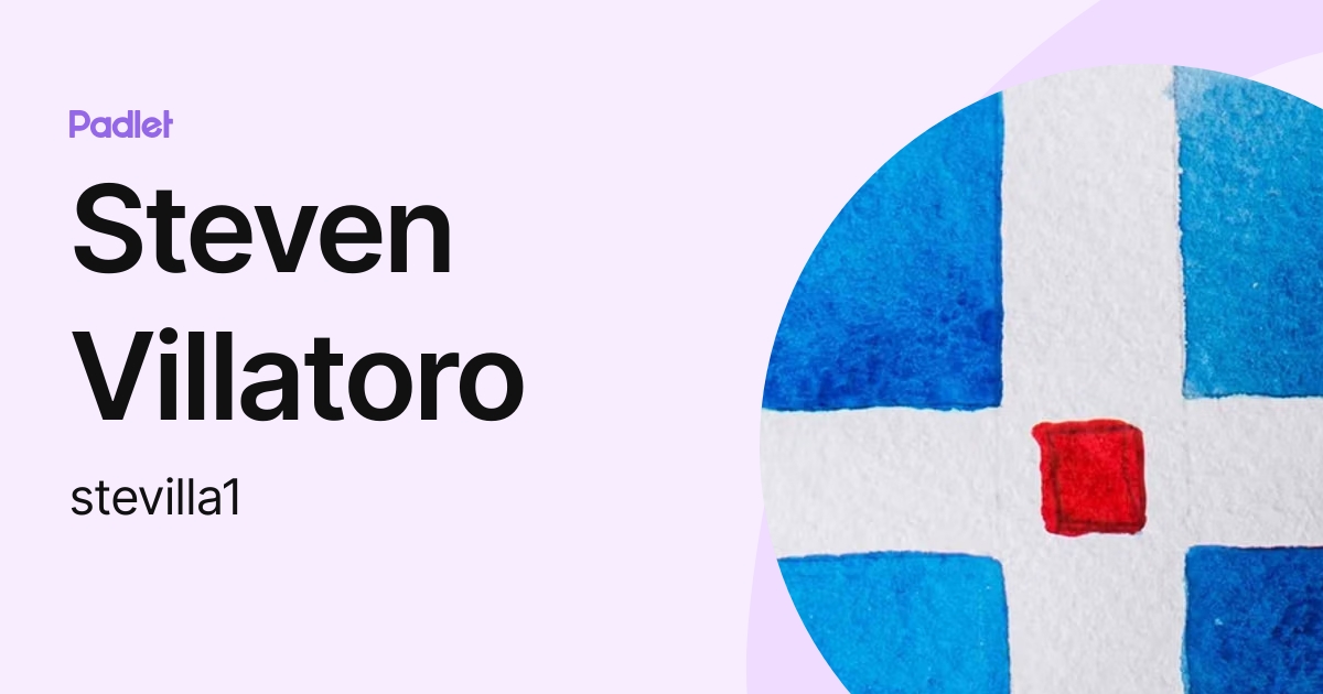 Steven Villatoro (stevilla1) profile | Padlet