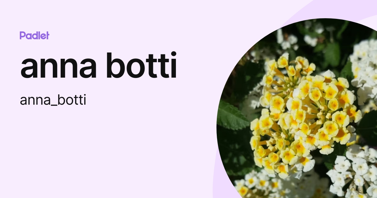 anna botti (anna_botti) profile | Padlet