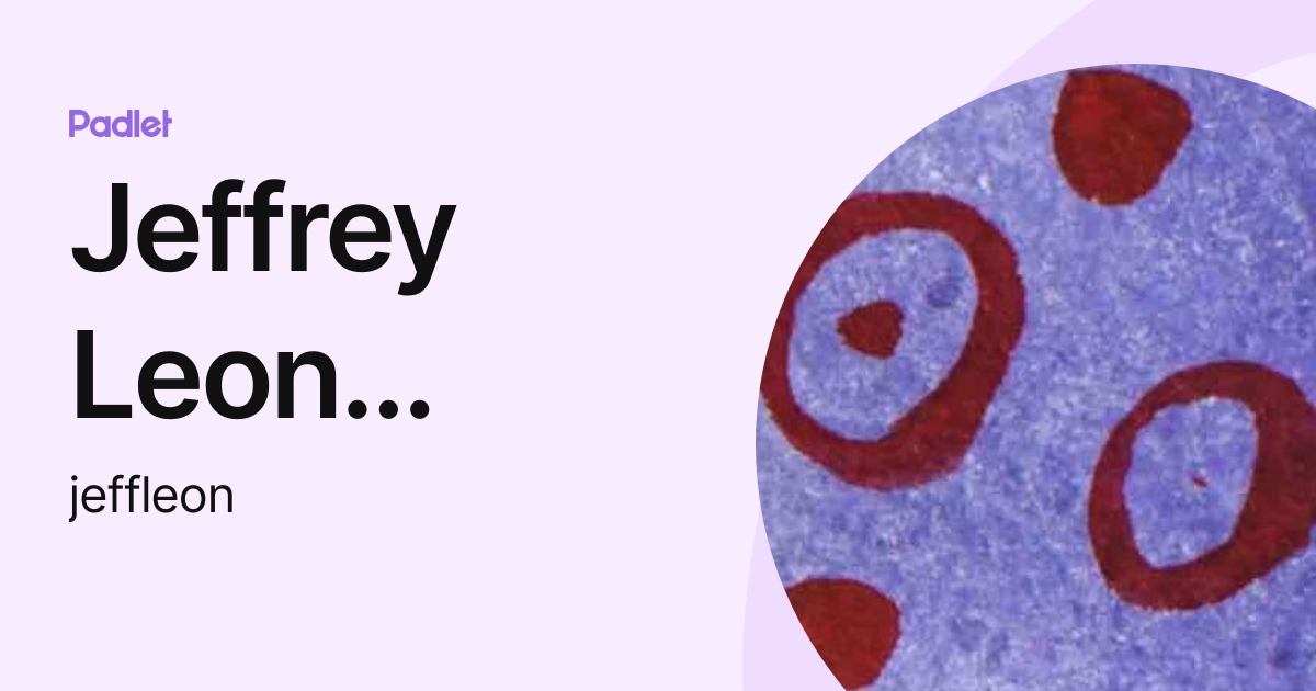 Jeffrey Leon Pulido (jeffleon) profile | Padlet