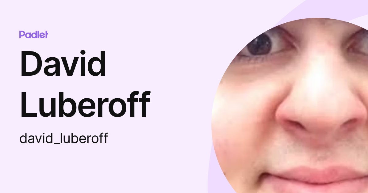 David Luberoff (david_luberoff) profile | Padlet