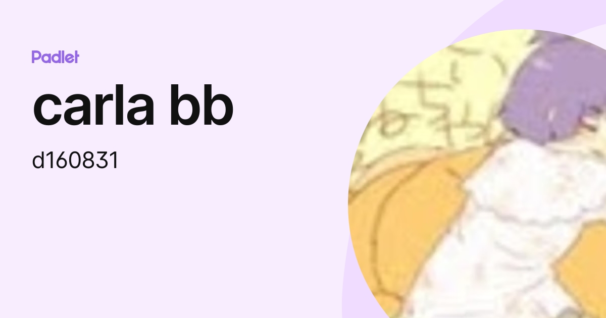 carla bb (d160831) profile | Padlet