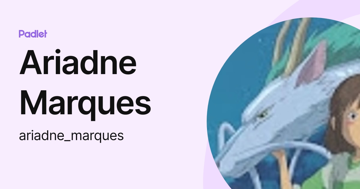 Ariadne Marques (ariadne_marques) perfil | Padlet