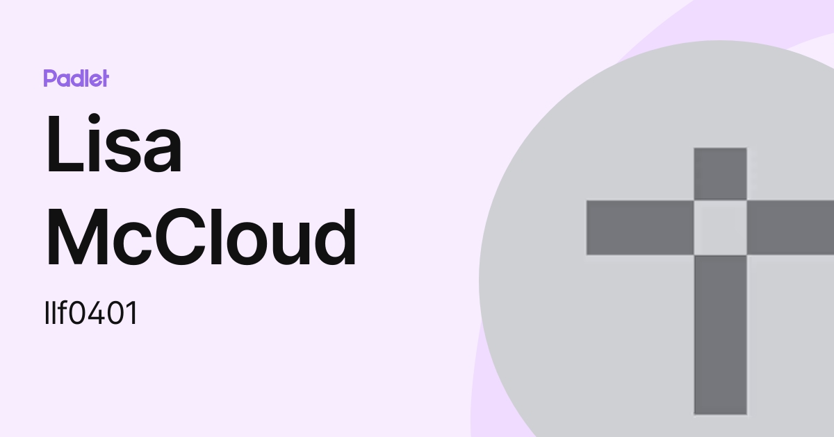 Lisa McCloud (llf0401) profile | Padlet