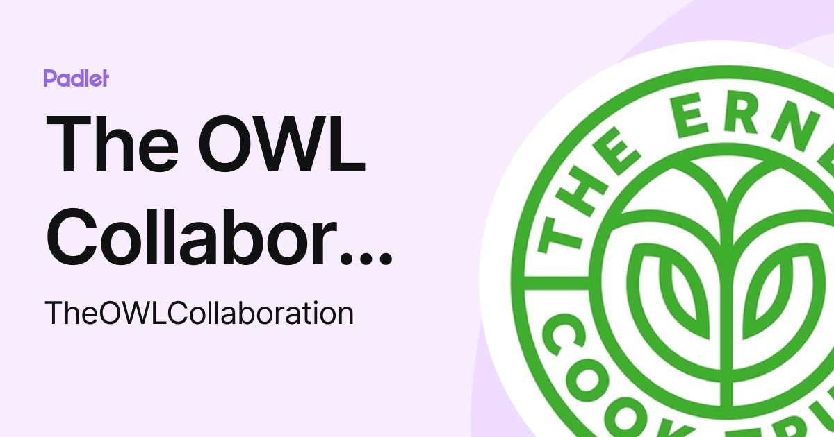 The OWL Collaboration (TheOWLCollaboration) profile | Padlet