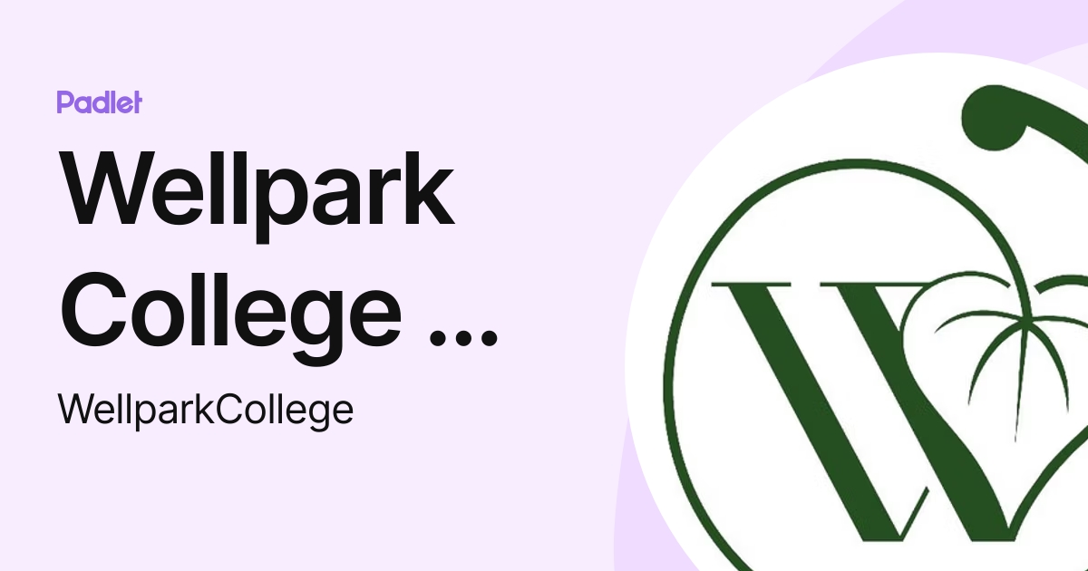 Wellpark College of Natural Therapies (WellparkCollege) profile | Padlet