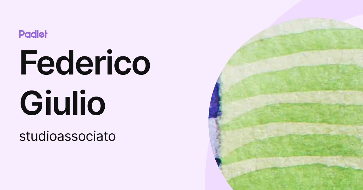 Federico Giulio (studioassociato) profile | Padlet