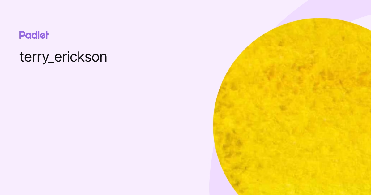 terry_erickson profile | Padlet