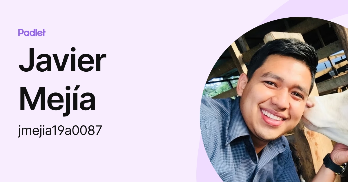 Javier Mejía (jmejia19a0087) profile | Padlet