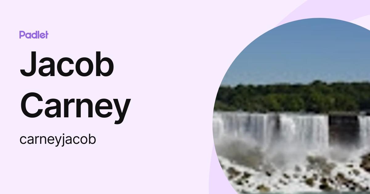 Jacob Carney (carneyjacob) profile | Padlet
