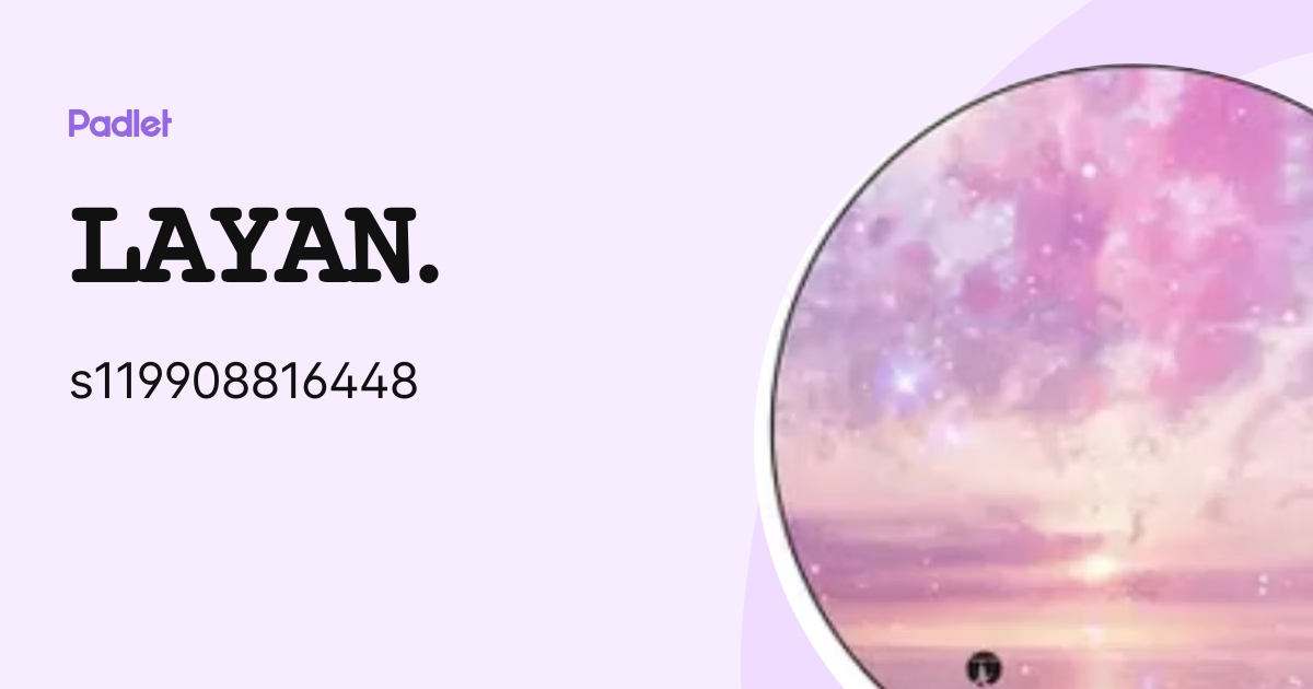 рќ рќ рќљ рќ рќ ѕ S119908816448 Profile Padlet