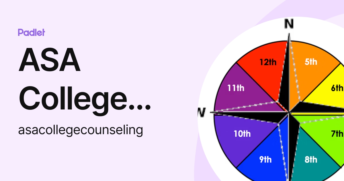 ASA College Counseling (asacollegecounseling) profile | Padlet