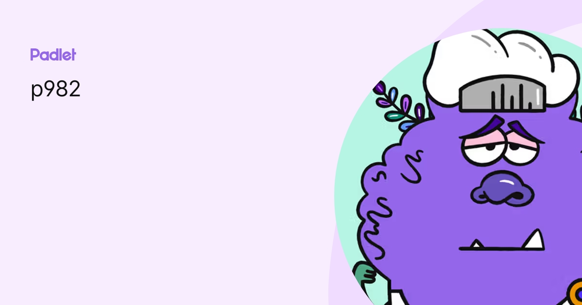 P982 Profile Padlet