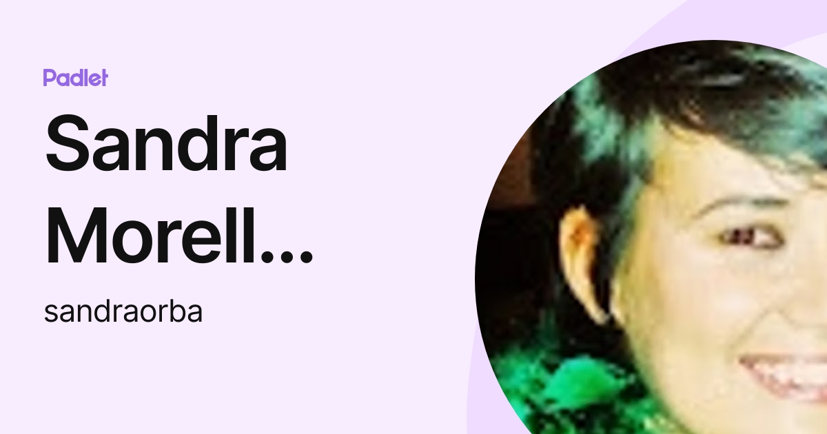 Sandra Morell Prats (sandraorba) profile | Padlet