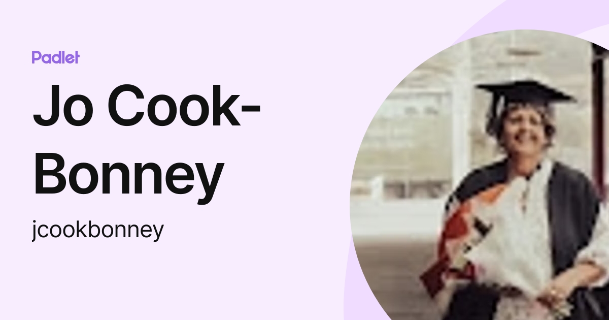 Jo Cook-Bonney (jcookbonney) profile | Padlet