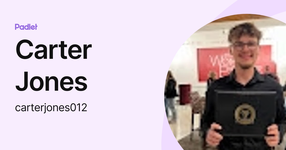 Carter Jones (carterjones012) profile | Padlet