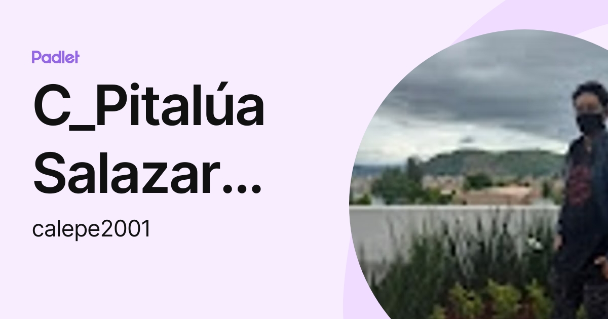 C_Pitalúa Salazar Caleb Leonardo (calepe2001) profile | Padlet