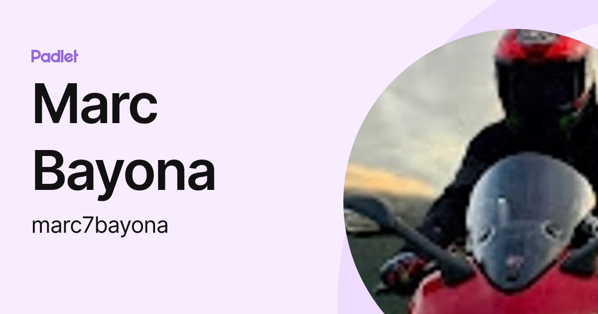 Marc Bayona (marc7bayona) profile | Padlet