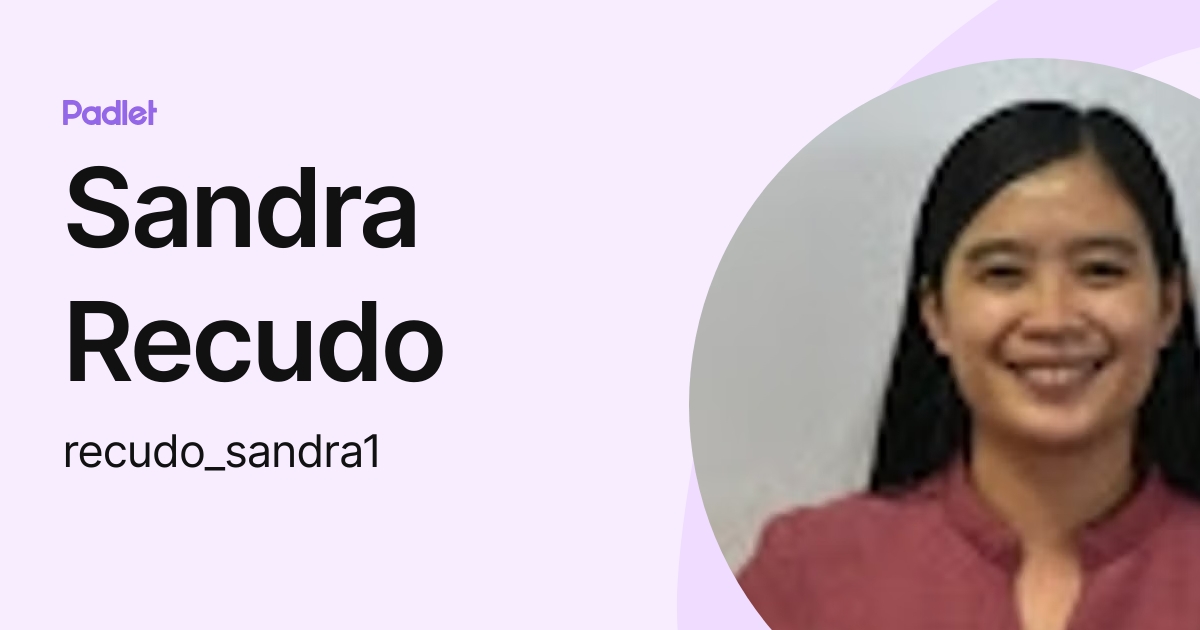 Sandra Recudo (recudo_sandra1) profile | Padlet