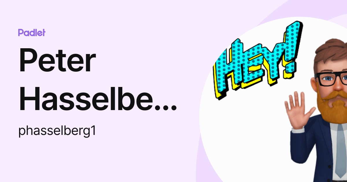 Peter Hasselberg (phasselberg1) profile | Padlet