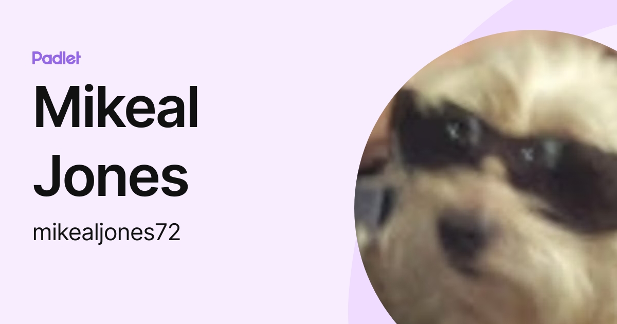 Mikeal Jones (mikealjones72) profile | Padlet