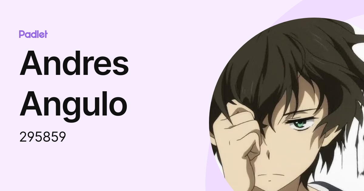 Andres Angulo (295859) profile | Padlet