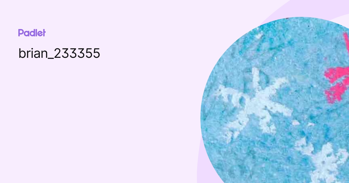 brian_233355 profile | Padlet