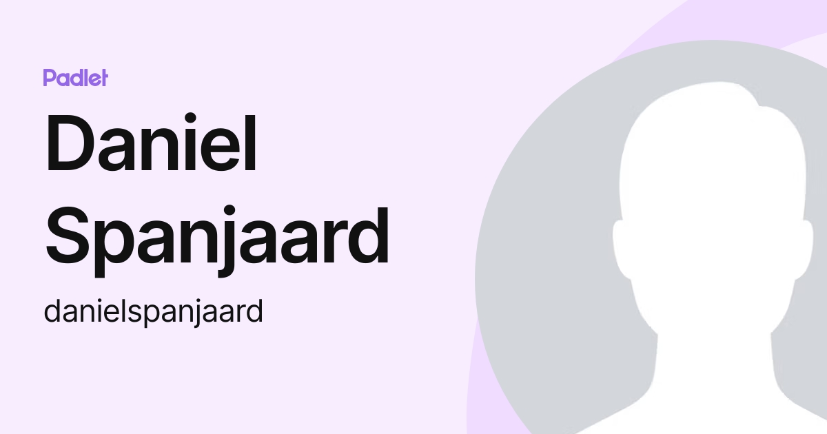 Daniel Spanjaard (danielspanjaard) profile | Padlet