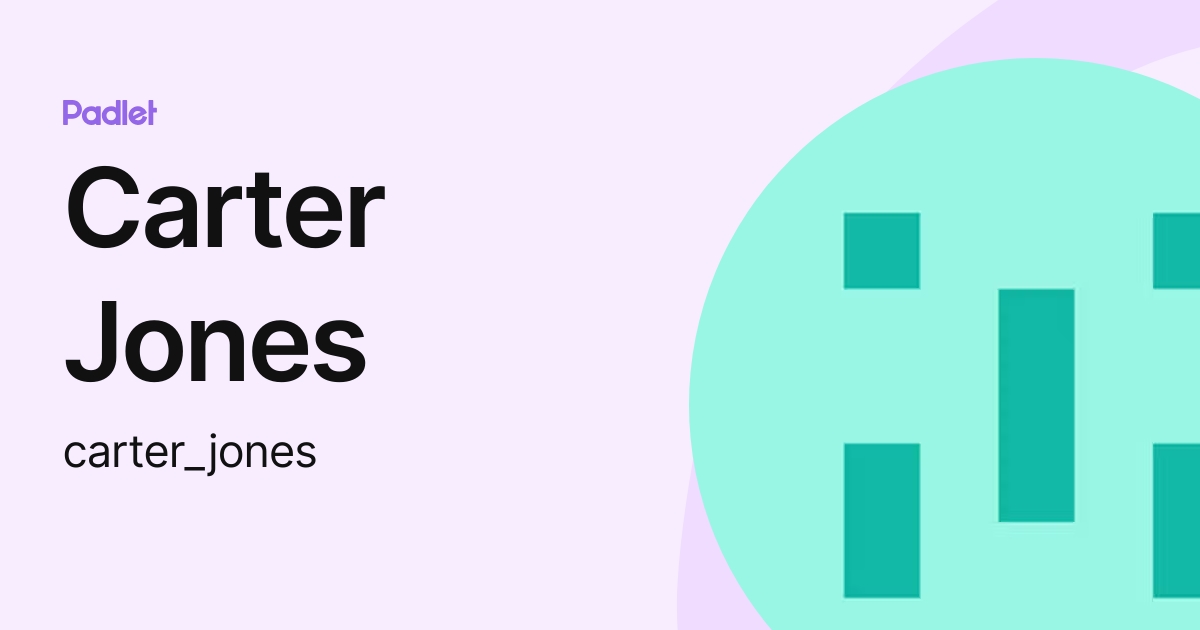 Carter Jones (carter_jones) profile | Padlet