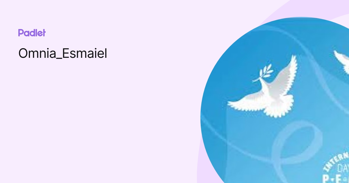 Omnia_Esmaiel profile | Padlet