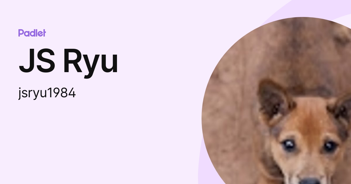 JS Ryu (jsryu1984) profile | Padlet