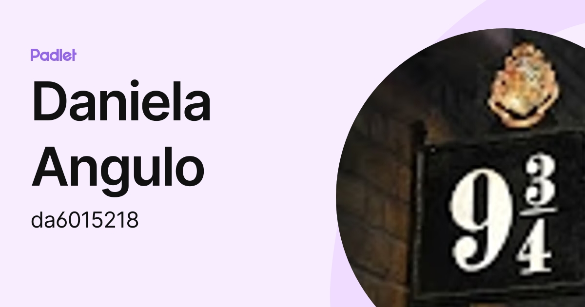 Daniela Angulo (da6015218) profile | Padlet