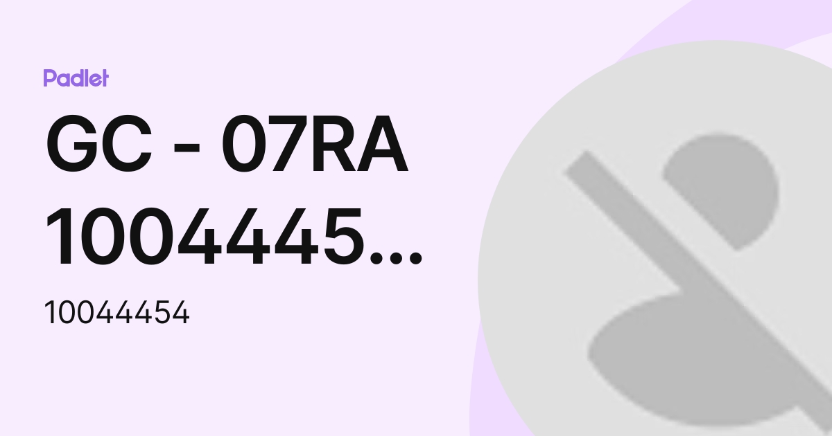 GC - 07RA 1004445 Dolphin Sr PS (10044454) profile | Padlet