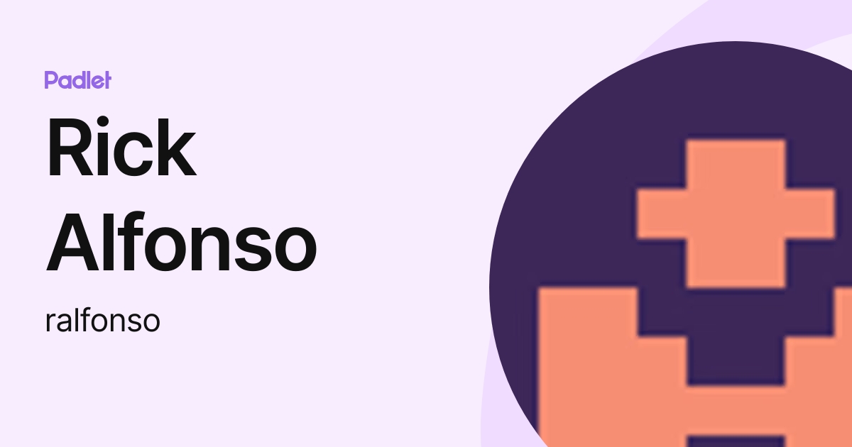 Rick Alfonso (ralfonso) profile | Padlet