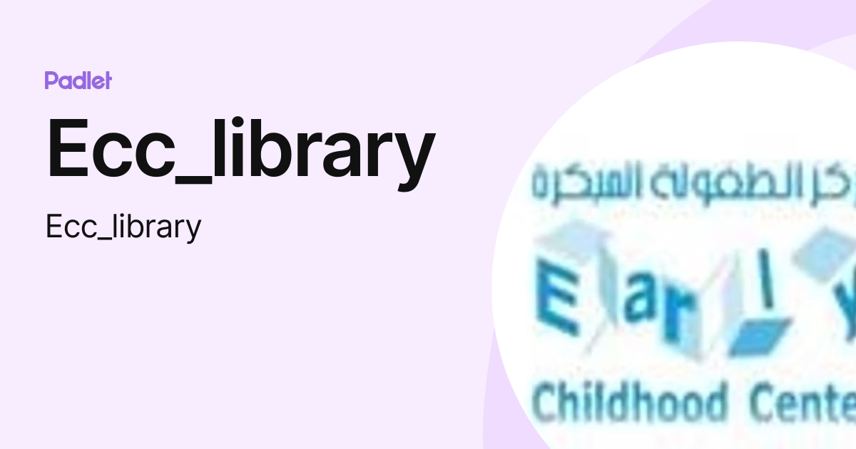 Ecc_library (Ecc_library) profile | Padlet