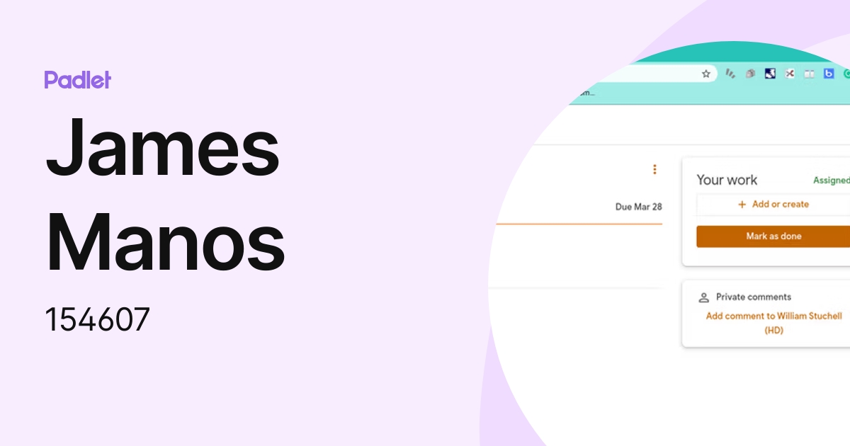 James Manos (154607) profile | Padlet