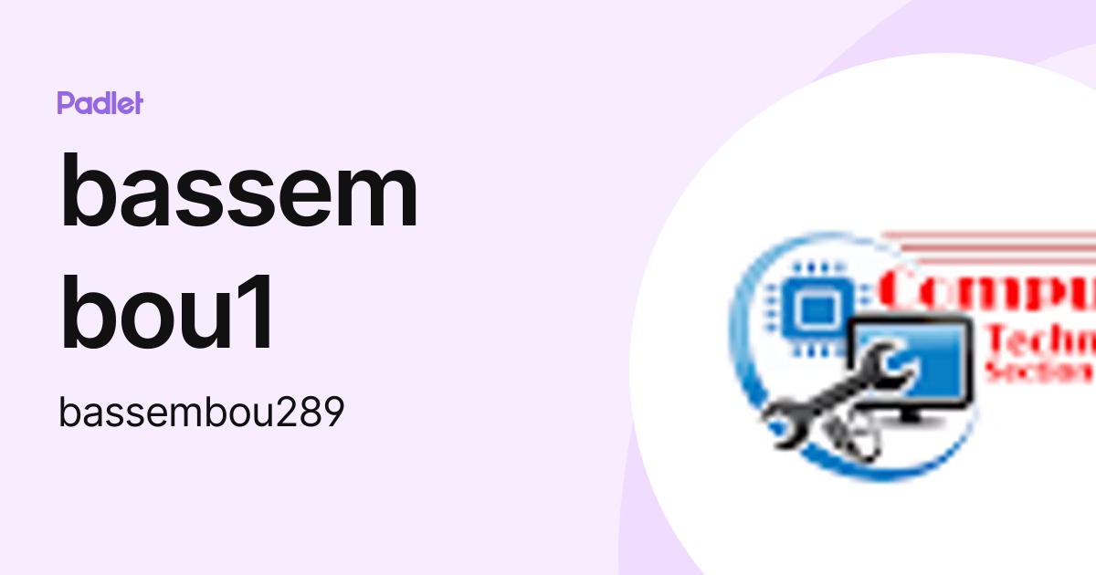 bassem bou1 (bassembou289) profile | Padlet