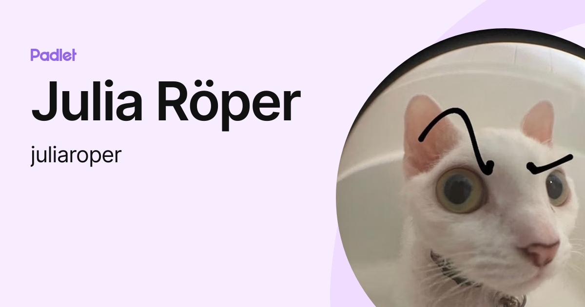 Julia Röper (juliaroper) perfil | Padlet