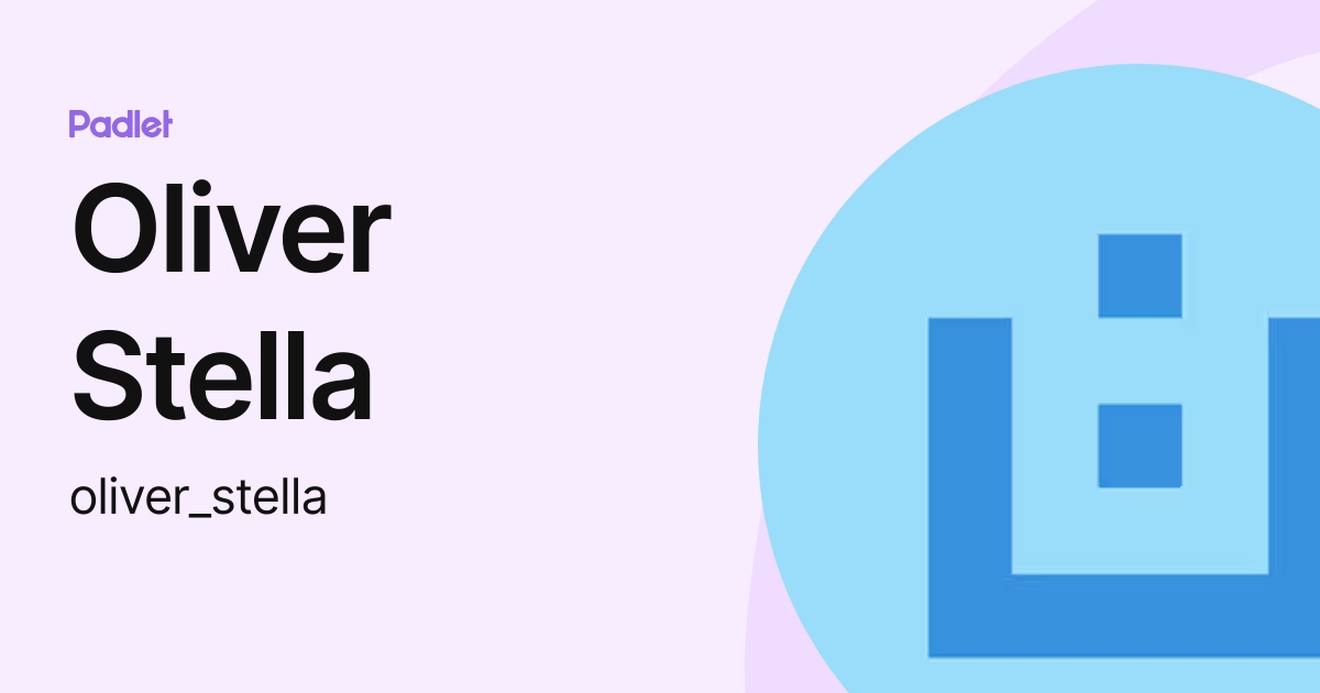 Oliver Stella (oliver_stella) profile | Padlet