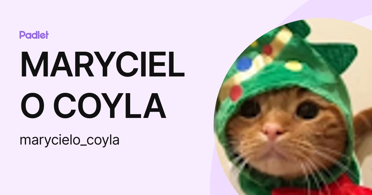 MARYCIELO COYLA (marycielo_coyla) profile | Padlet