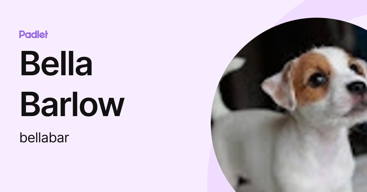 Bella Barlow (bellabar) profile | Padlet