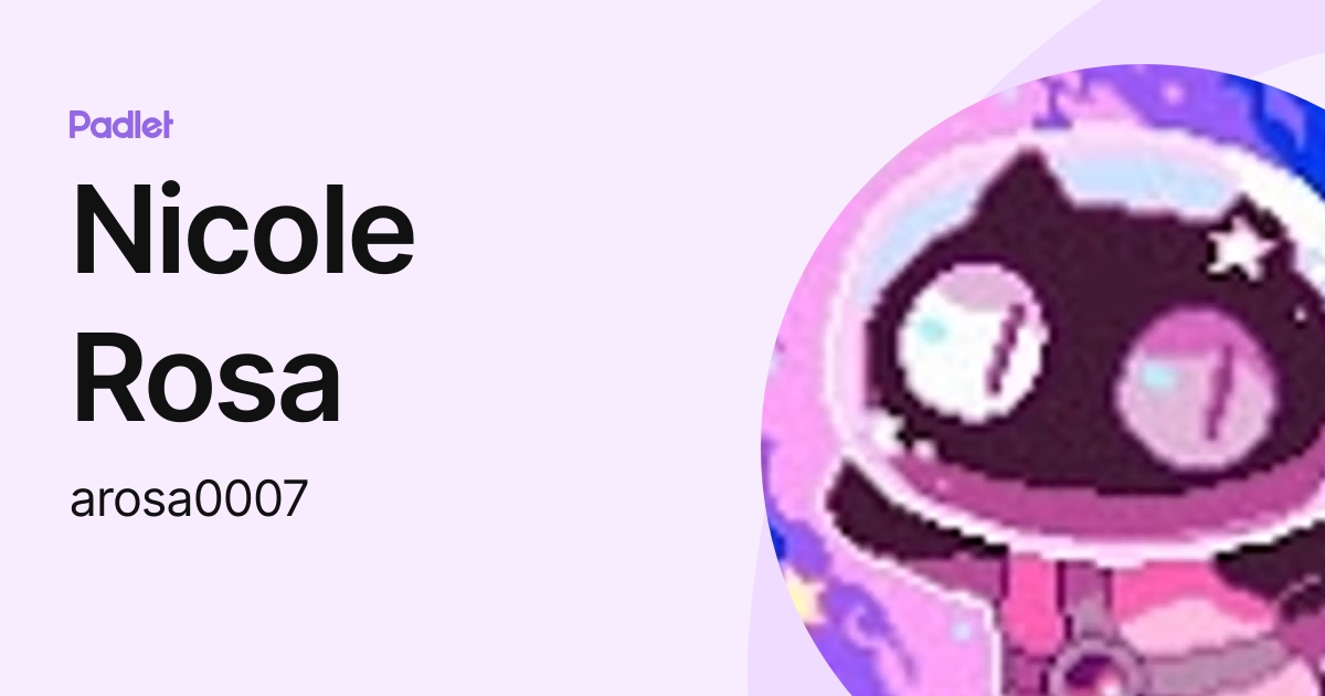 Nicole Rosa (arosa0007) profile | Padlet