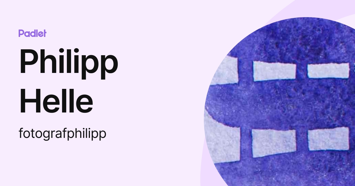 Philipp Helle (fotografphilipp) profile | Padlet