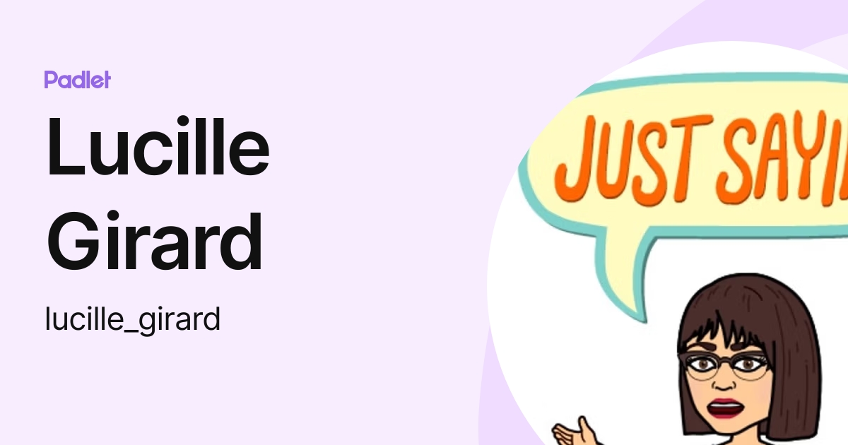 Lucille Girard (lucille_girard) profile | Padlet
